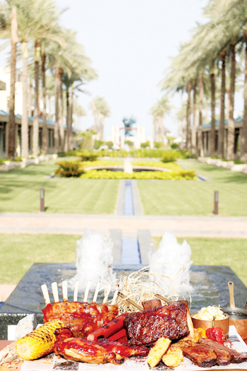 A hearty spread at Jumeirah Messilah
