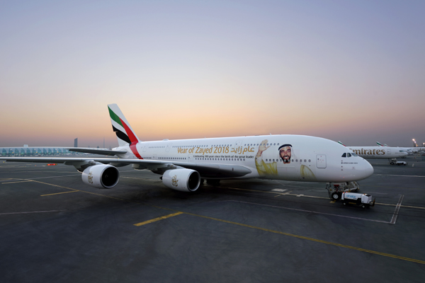 Emirates is showcasing its largest static aircraft display to date at ...