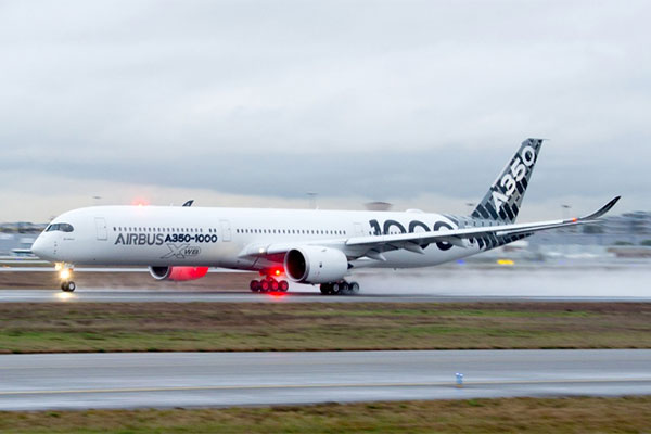 The A350-1000, the newest member of Airbus’ leading widebody family ...