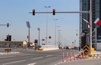 Bahrain sets up new traffic signals at key interchange