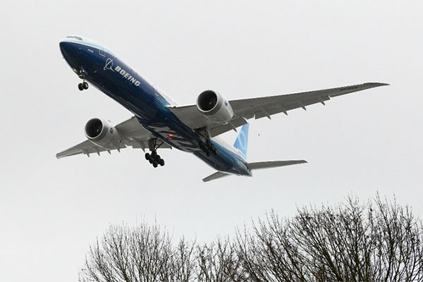 The new Boeing 777X jetliner took to the skies yesterday (January 25 ...