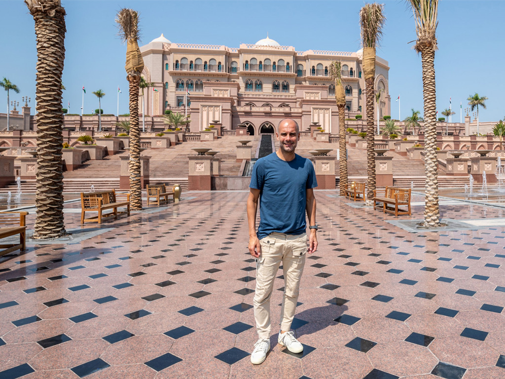 Michael Koth in front of Emirates Palace
