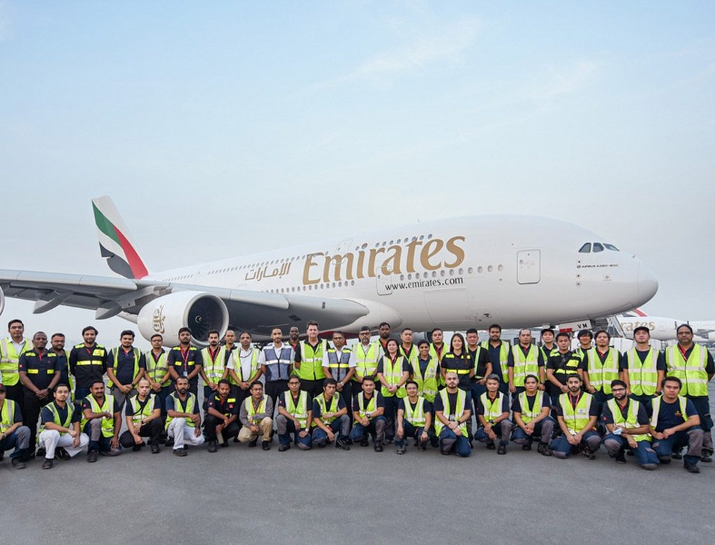 Emirates has begun its massive 2-year retrofit programme with work ...