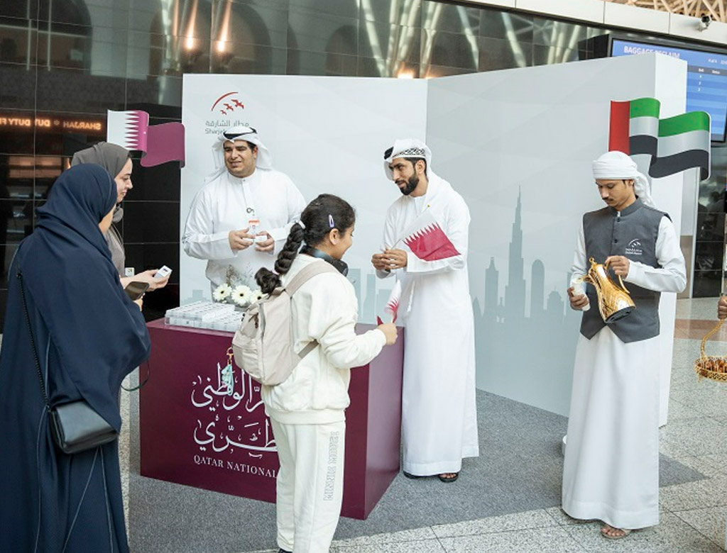 The employees of Sharjah Airport celebrated the National Day of Qatar ...