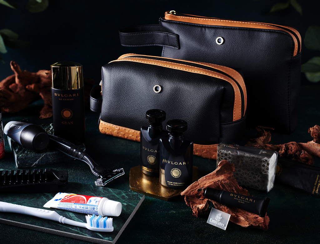 Emirates has unveiled its new collection of stylish Bulgari amenity ...