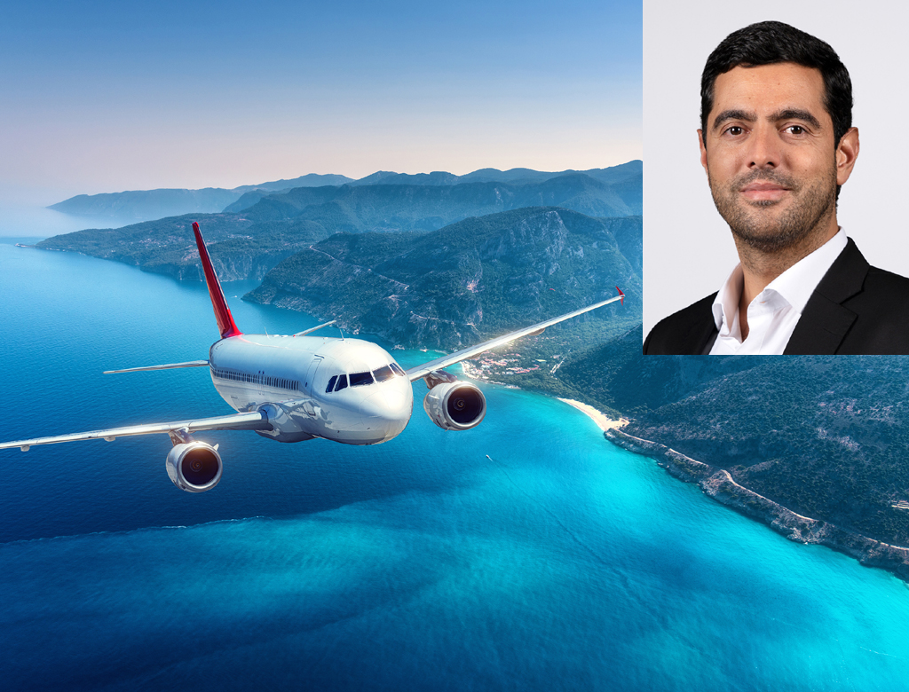 Aviation on growth mode (Image: denbelitsky/Bigstock). Inset: André Martins