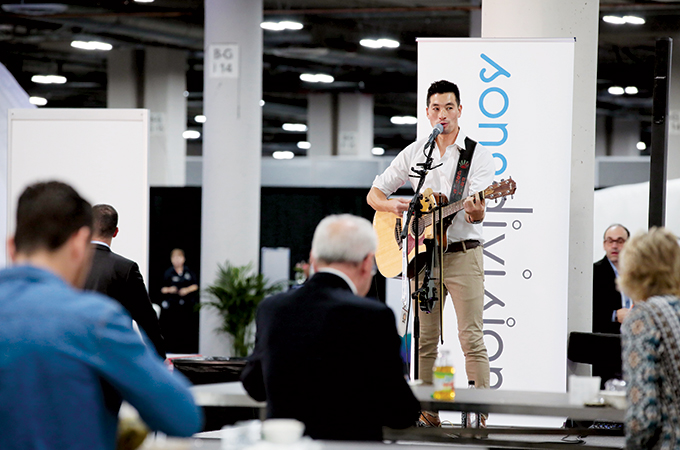 Ongoing performance at the Live Zone in Imex America 2017