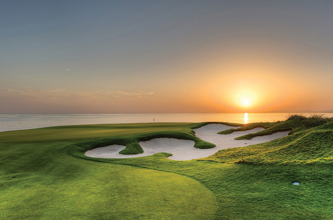 The Greg Norman-designed Al Mouj Golf course in Muscat, Oman