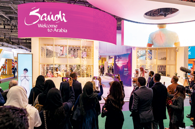 Saudi Arabia, one of the largest stand holders in the Middle East halls ...