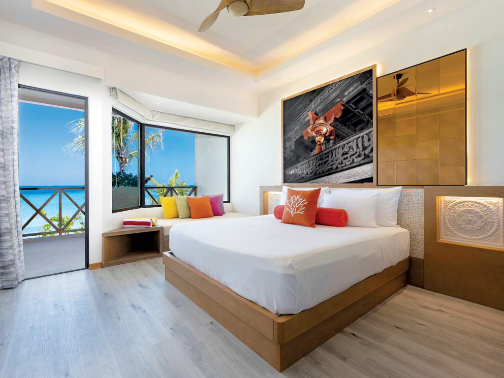 An ocean view family room at OBLU XPERIENCE Ailafushi, which features ...