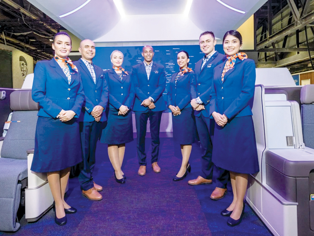 The new Business Class recliner seats