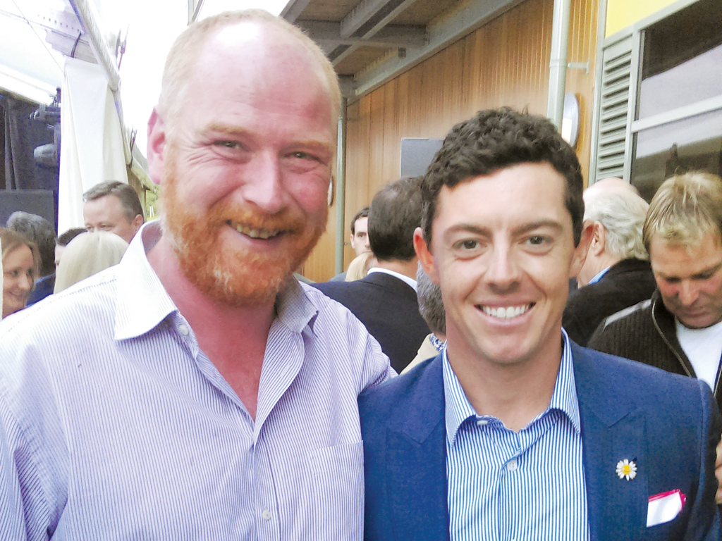 Joe Shannon, CEO, G Golf Ireland with Irish golfer Rory McIlroy