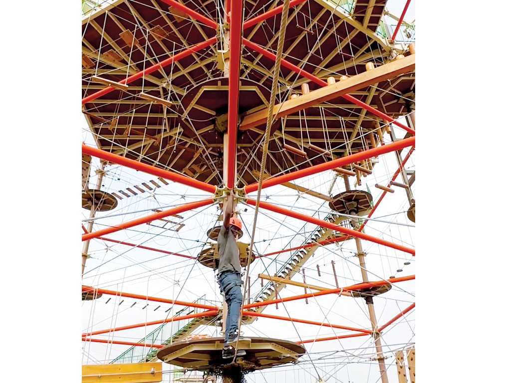 Newly opened Aerial Adventure Park in Hatta, Dubai