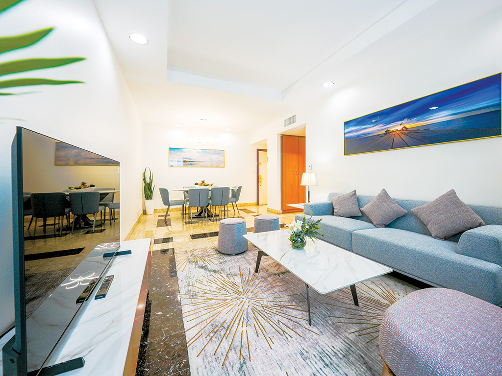 A newly-refurbished residence at Al Bustan Centre & Residence
