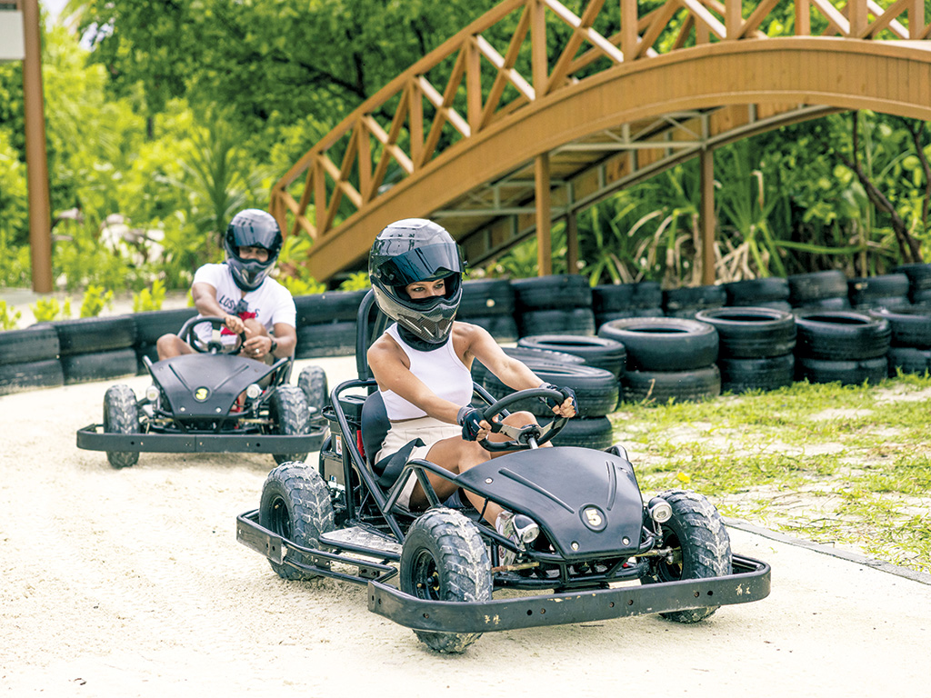 The state-of-the-art go-kart track comes fully equipped with 18 sleek ...