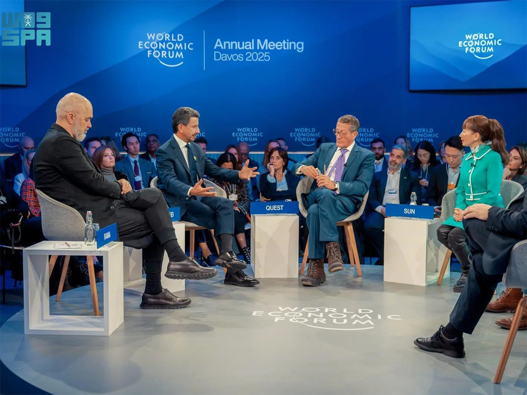 Minister of Tourism Ahmed Al Khateeb speaks at the session. Image ...