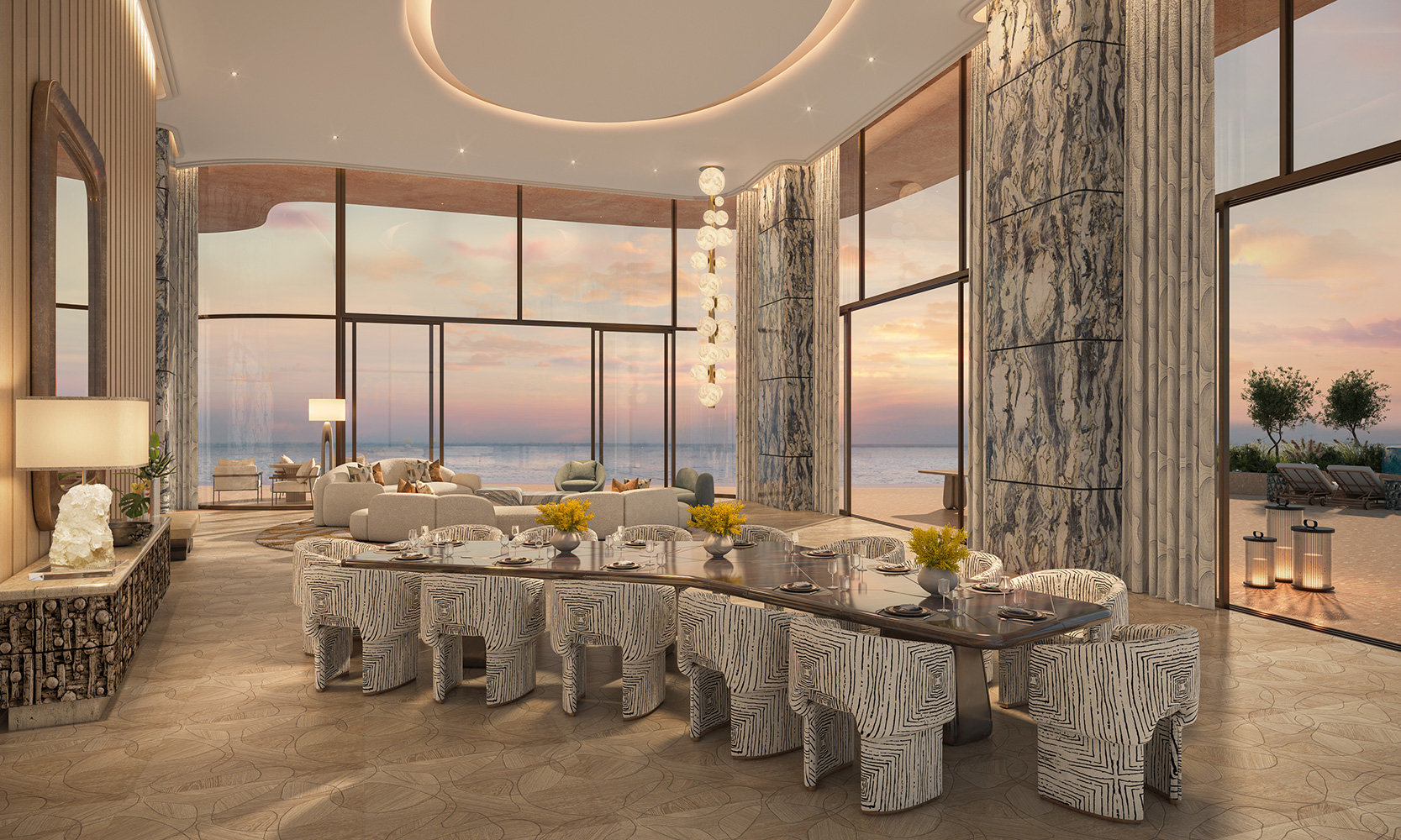 Jumeirah Asora Bay, Penthouse Formal Dining
